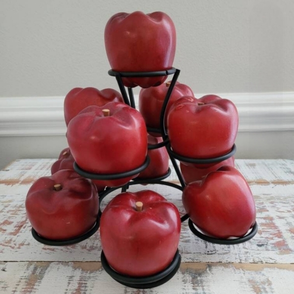 Kitchen | Vintage Wrought Iron Apple Tree Display | Poshmark